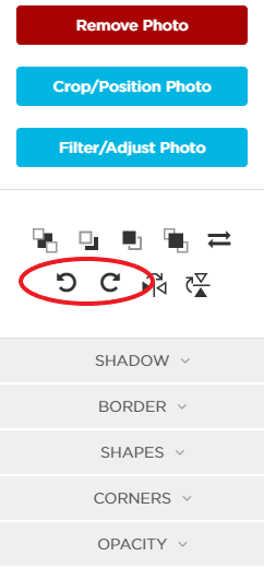 How do I rotate a photo (or text box) on the page? – Picaboo Customer Support